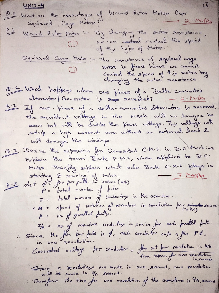 Unit 4 Important Questions | PDF