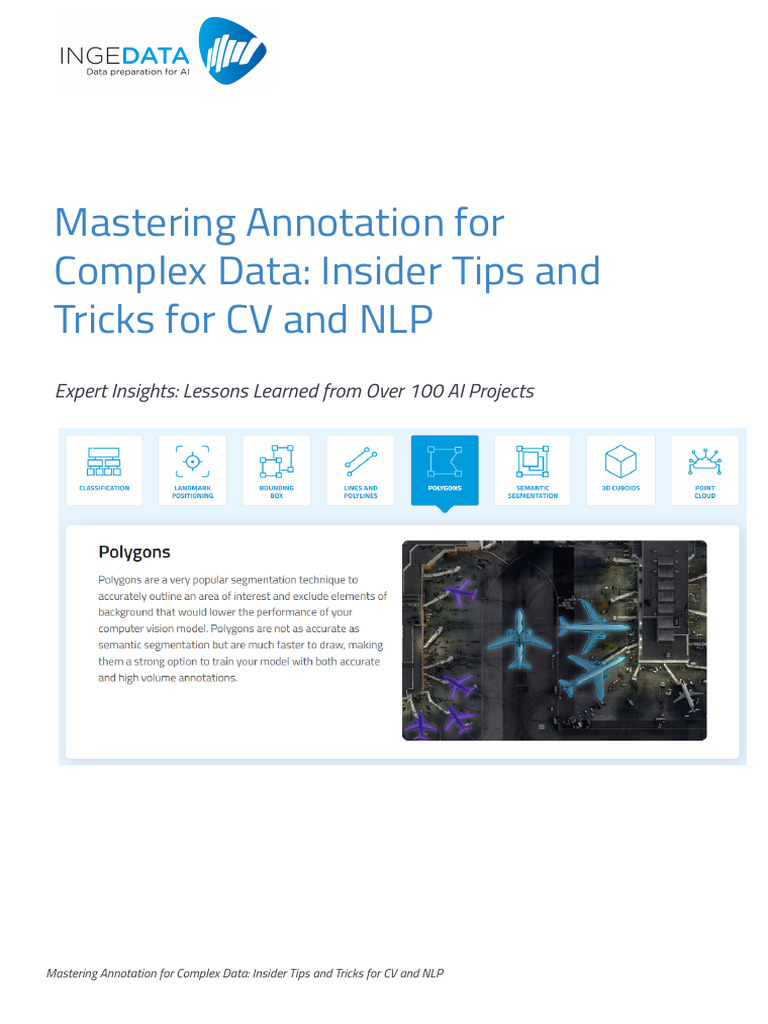 Ingedata Mastering Annotation Whitepaper 3 | PDF | Annotation ...