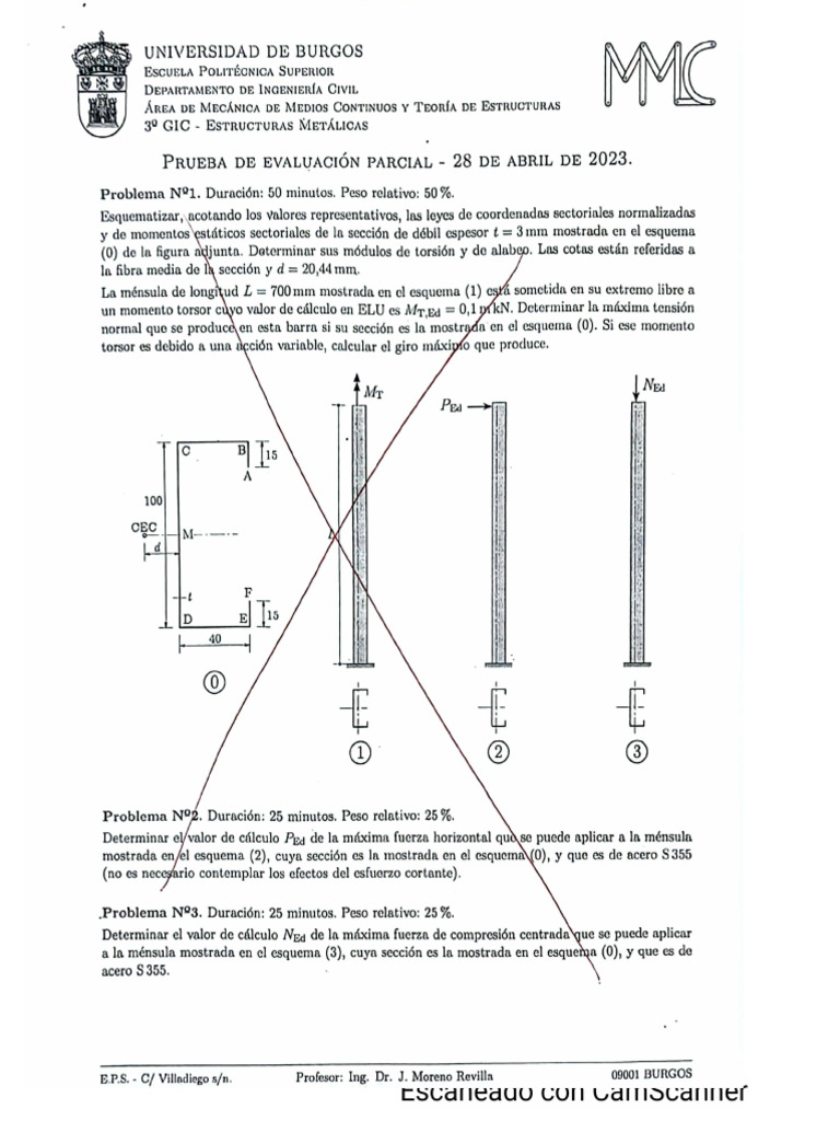 Examen Primer Parcial 23 Estructuras 1 | PDF