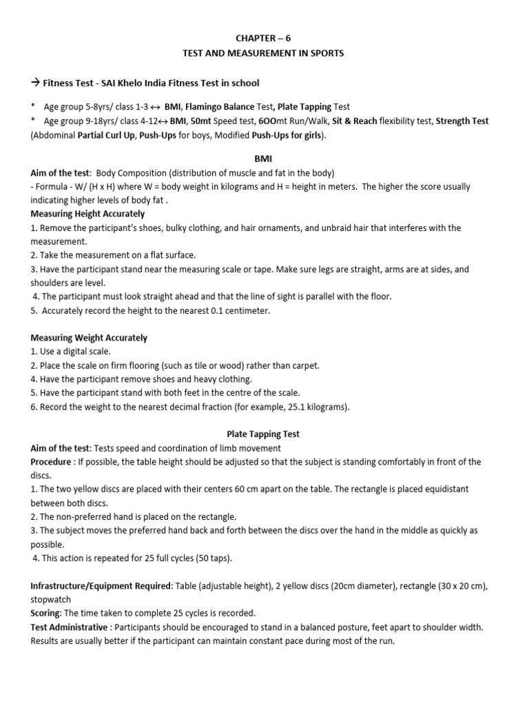 Unit 6 Physical Education | PDF