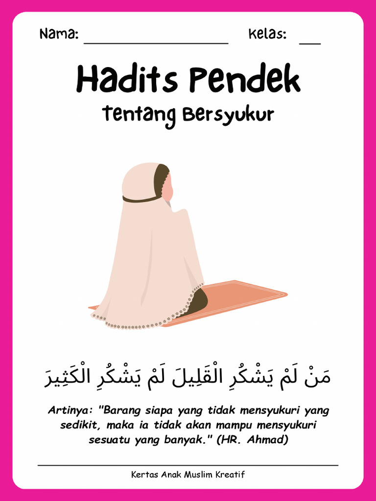 Salinan PW052 - Hadits-Hadits Pendek | PDF
