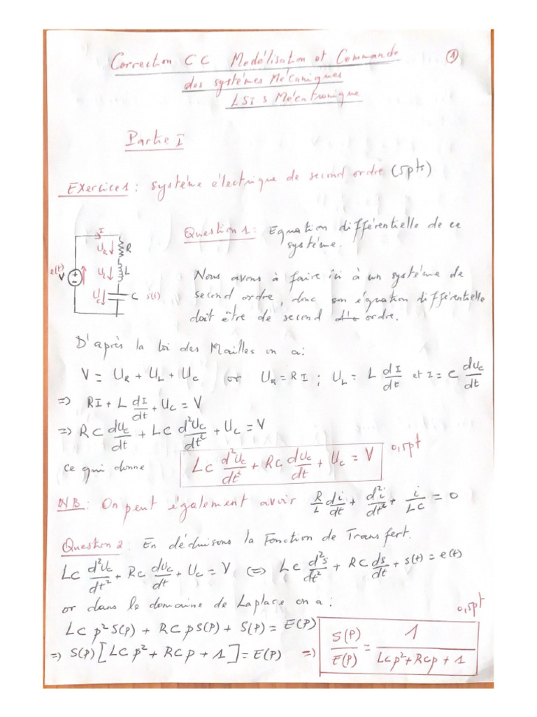 Correction CC Modélisation | PDF
