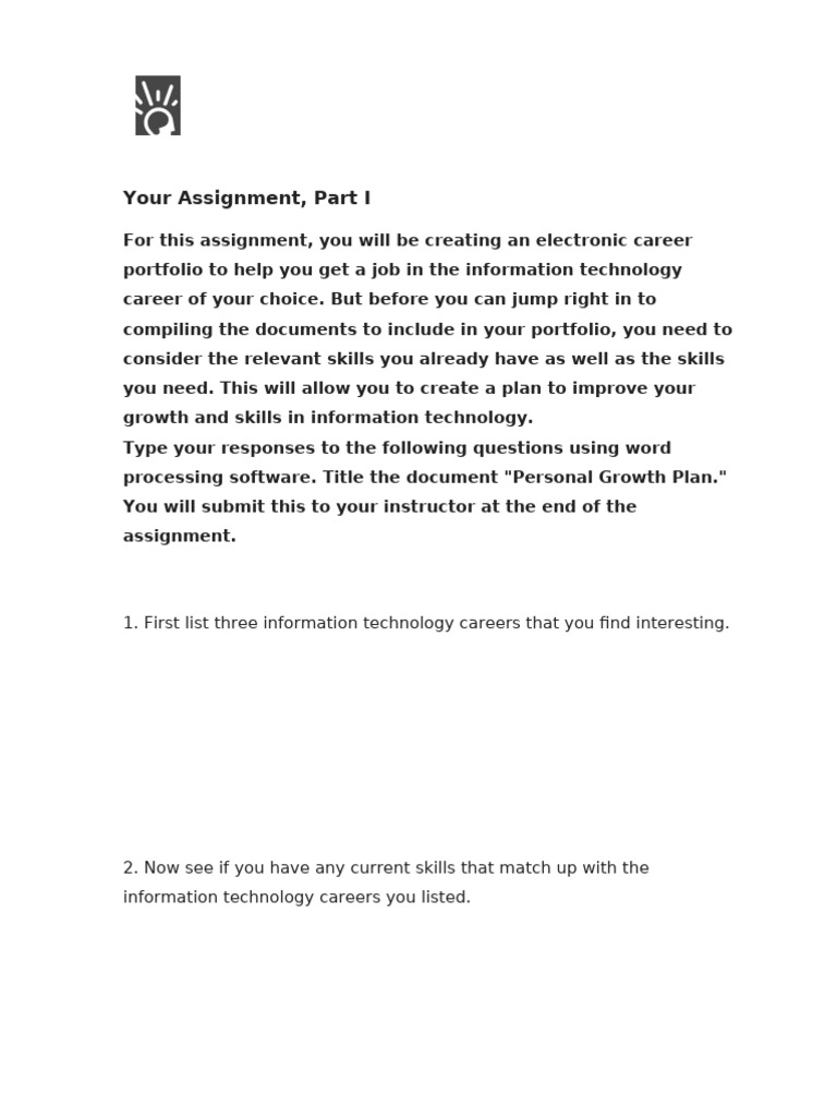 1.4.1 Project - Creating A Career Portfolio (Project) | PDF | Résumé ...
