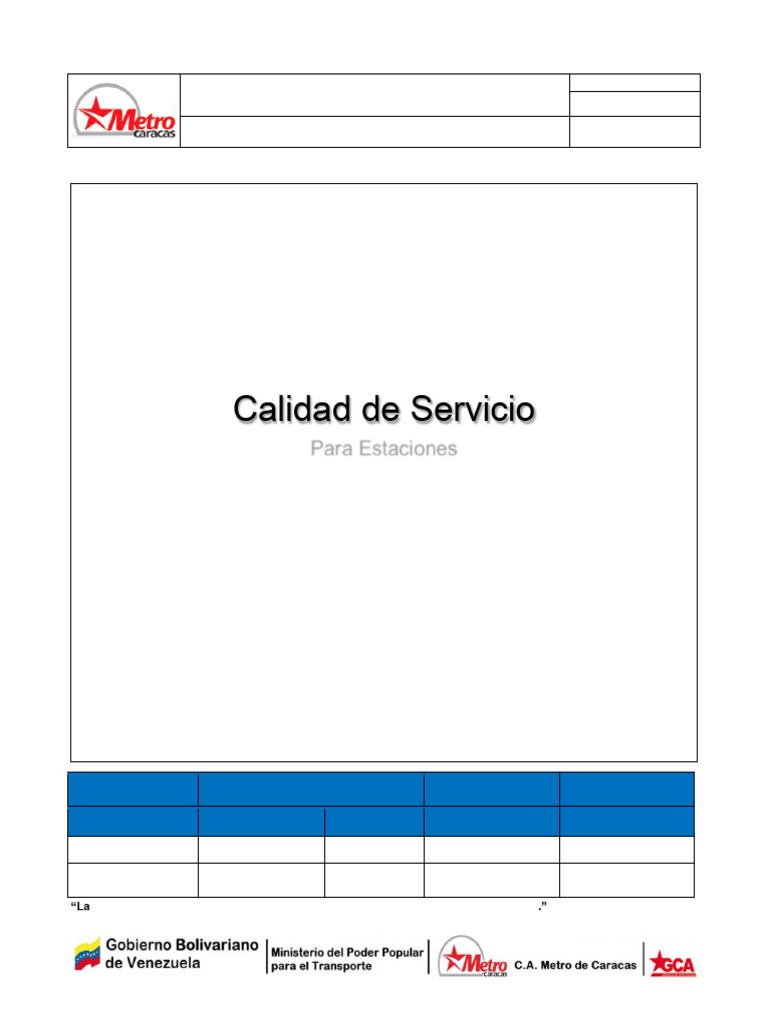 CALIDAD DE SERVICIO | PDF | Gestión de recursos humanos | Ingeniería de confiabilidad