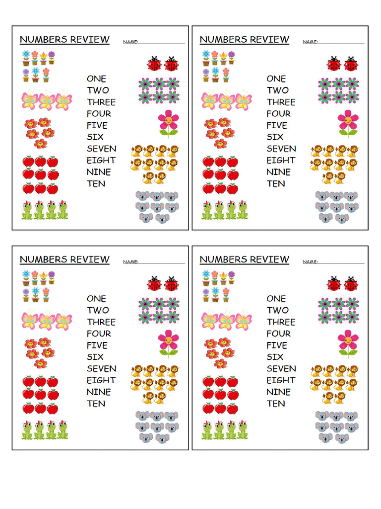 1 Numbers Review | PDF