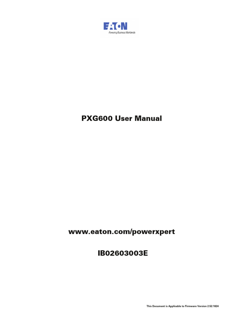 ib02603003e - PXG600 User Manual | PDF | Port (Computer Networking) | Computer Hardware