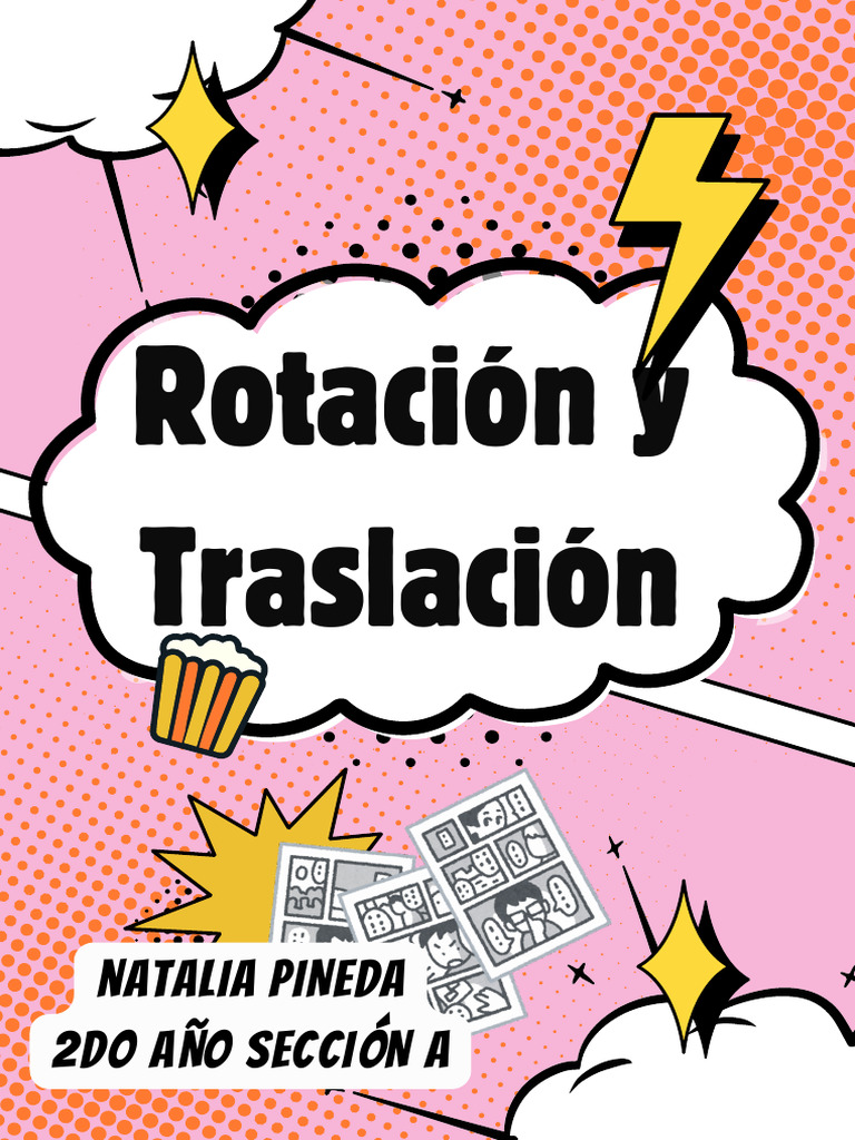 Documento A4 Portada de Proyecto Creativo Comics Femenino Rosa | PDF | Movimiento (física ...