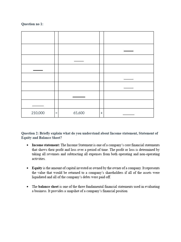 Principles of Accounting Assignment 2 | PDF