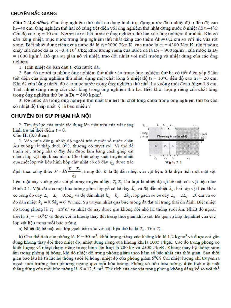 tuyển tập các bt nhiệt chọn hsg quốc gia | PDF
