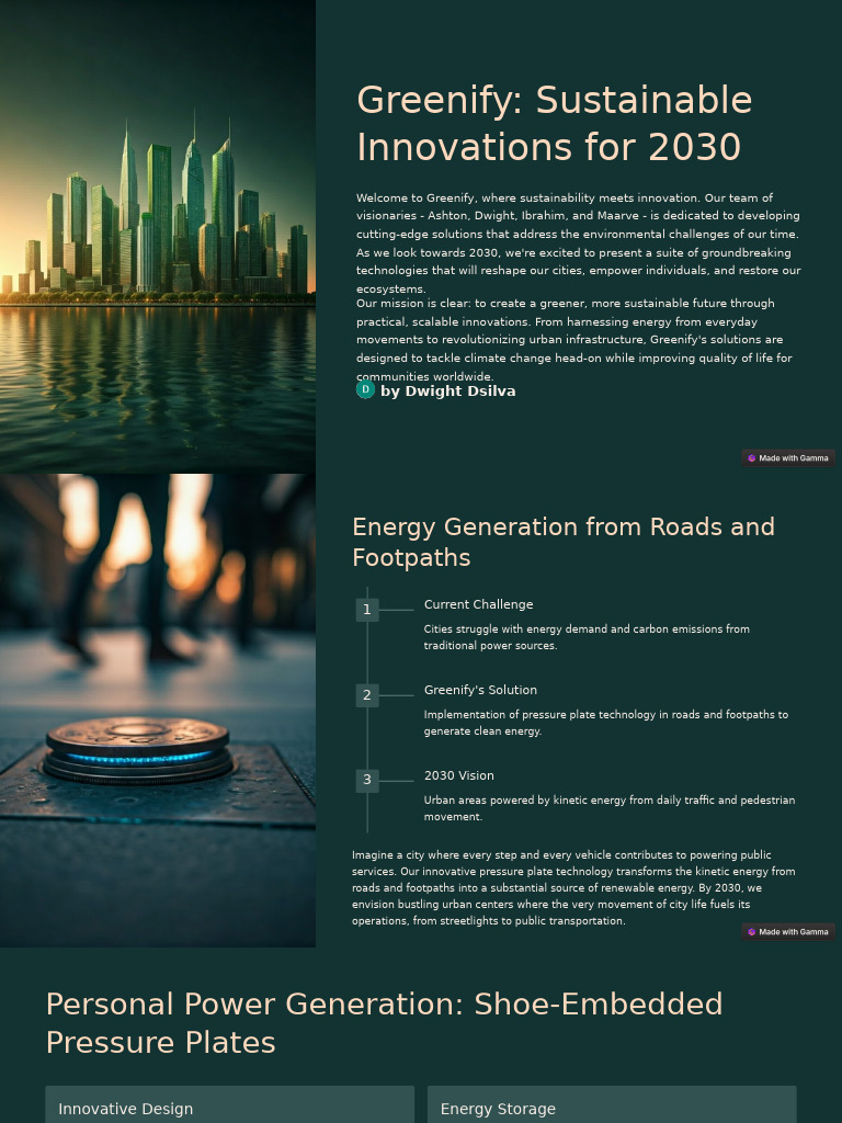 Greenify: Innovations for a Sustainable 2030 | PDF | Sustainability | Sustainable Energy