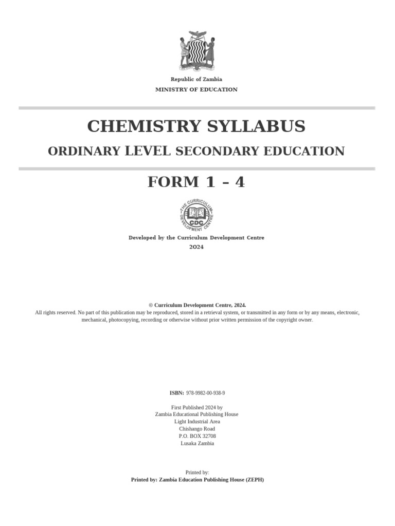 Chemistry Syllabus Final 06-02-2024 - 120356745 | PDF | Atoms ...