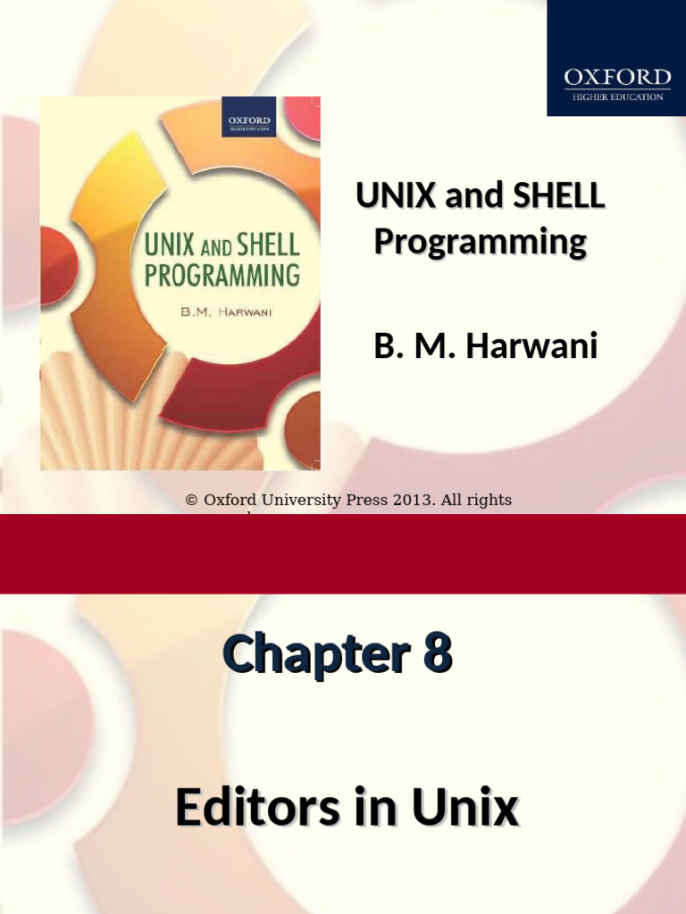 494 33 Powerpoint-slides Ch8 Unix | PDF | Regular Expression | Computer Programming