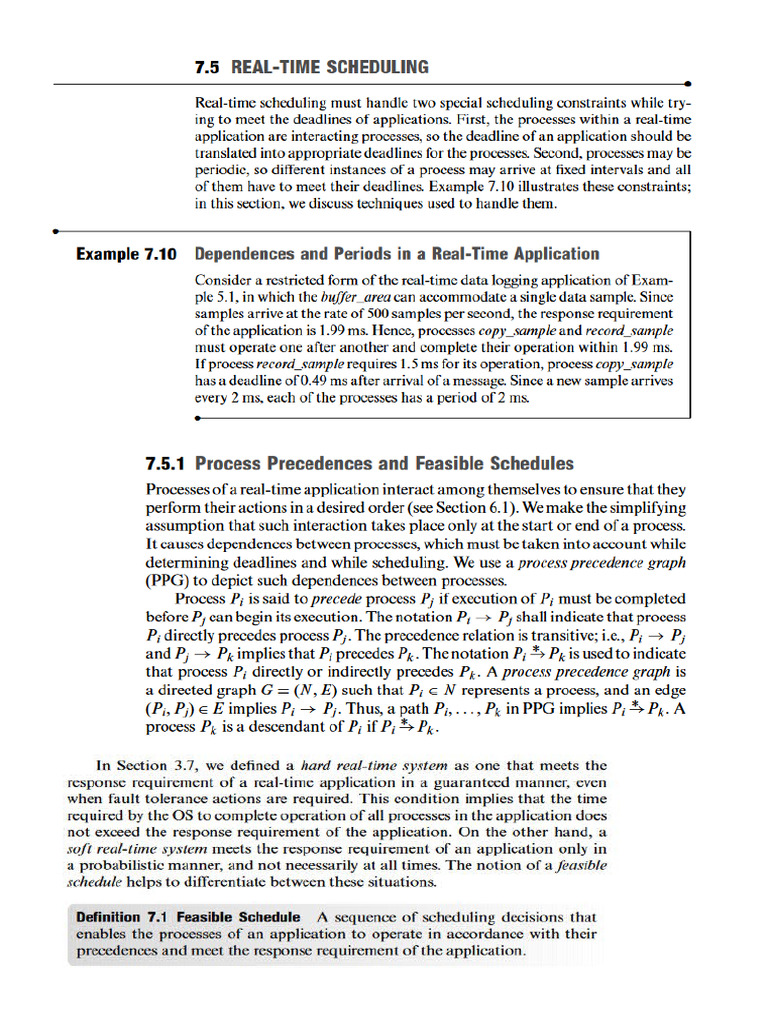Real Time Scheduling by DM Dhamdhere | PDF