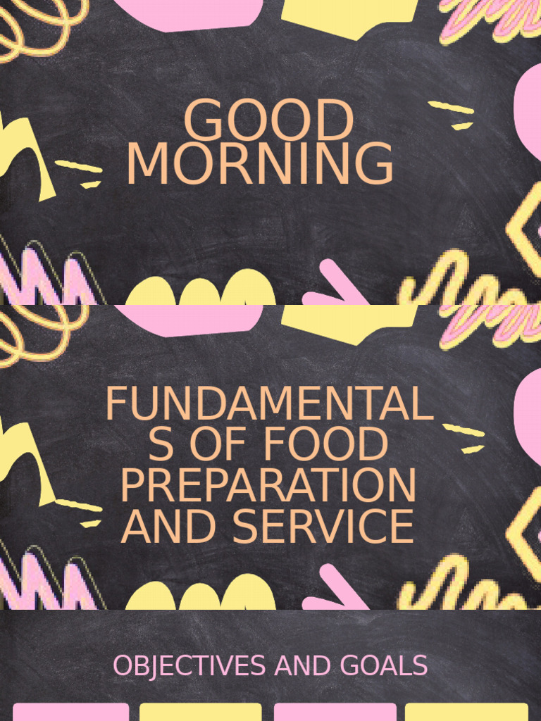 Fundamentals of Food Service Operation | PDF | Kitchen | Food Safety