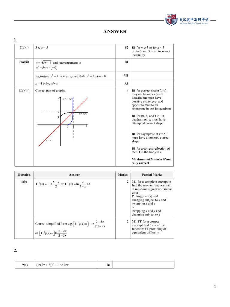 IG复习卷2 答案 | PDF