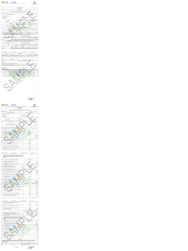 1 Form16 Sample | PDF