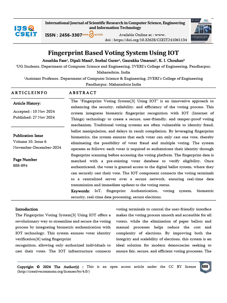 Fingerprint_Based_Voting_System_Using_IOT | PDF | Electoral Fraud ... Fingerprint_Based_Voting_System_Using_IOT | PDF | Electoral Fraud ...
