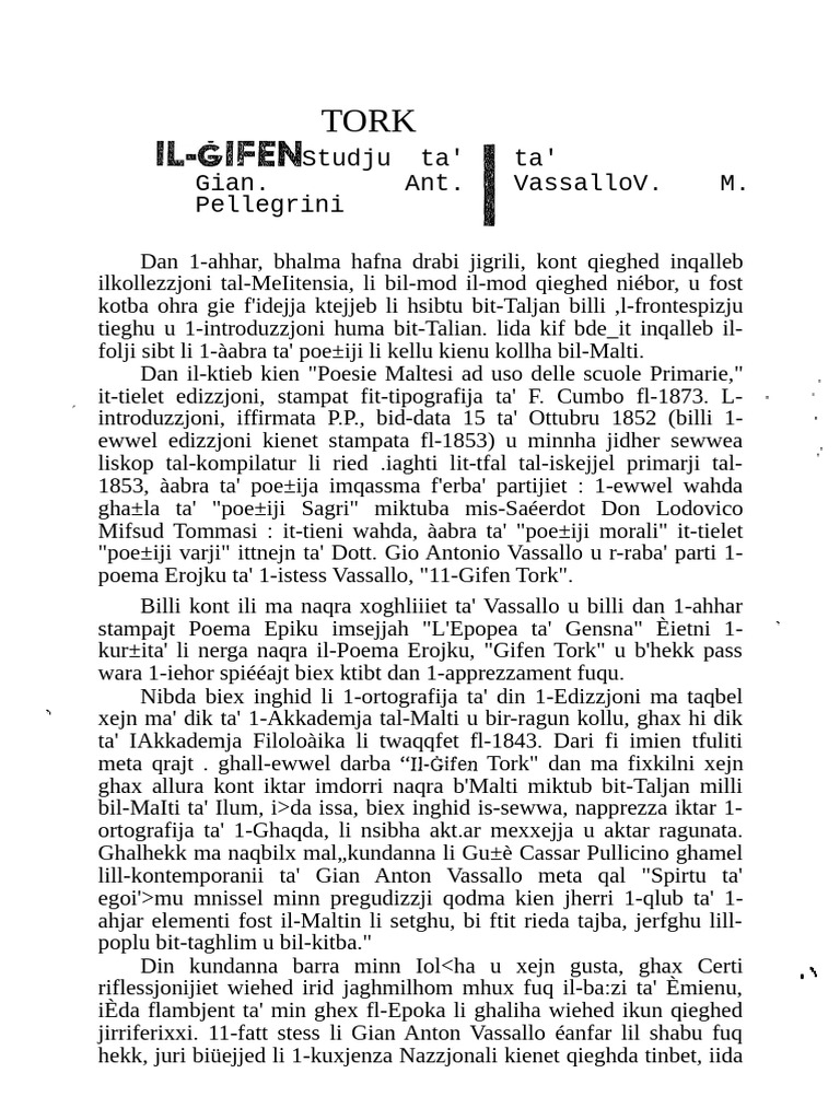 Il-Ġifen Tork | PDF