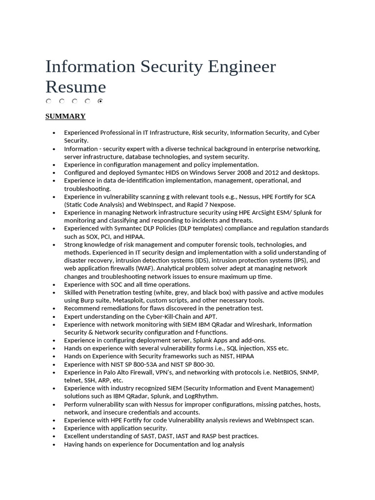 System Security Engineer Pdf Security Computer Security