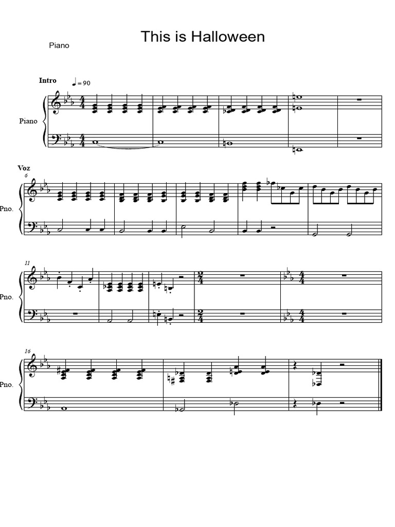This Is Halloween Piano | PDF