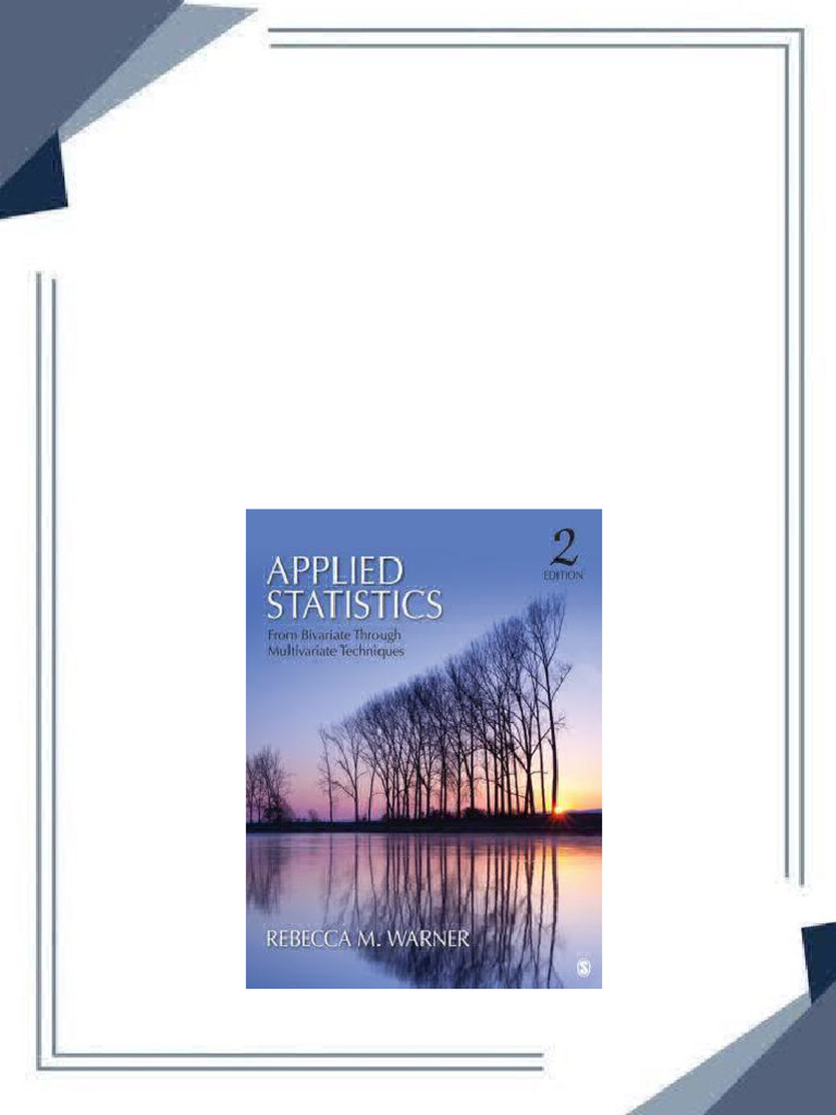 [free Pdf Sample] Applied Statistics From Bivariate Through