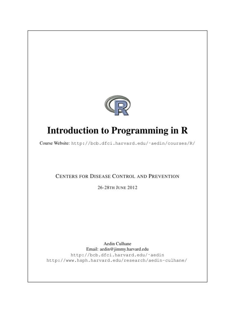 Intro 2 R | PDF | Directory (Computing) | Keyboard Shortcut