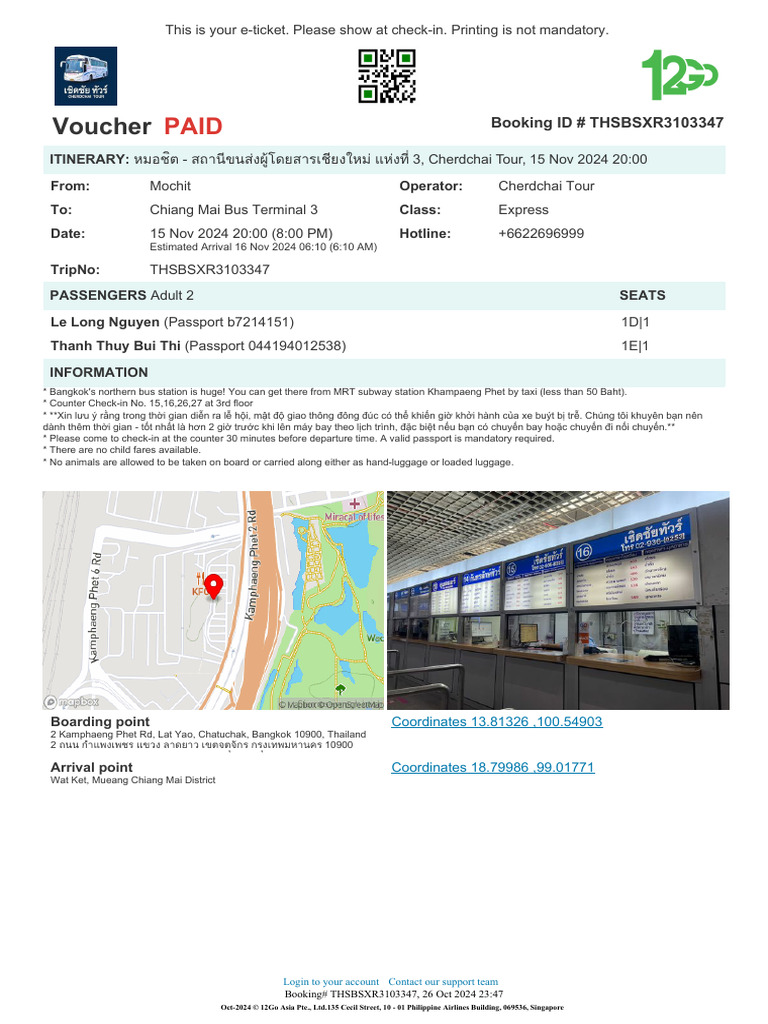 12go Booking | PDF | Public Transport