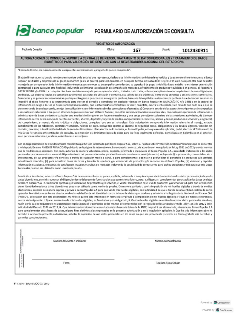 Formulario Consulta | PDF