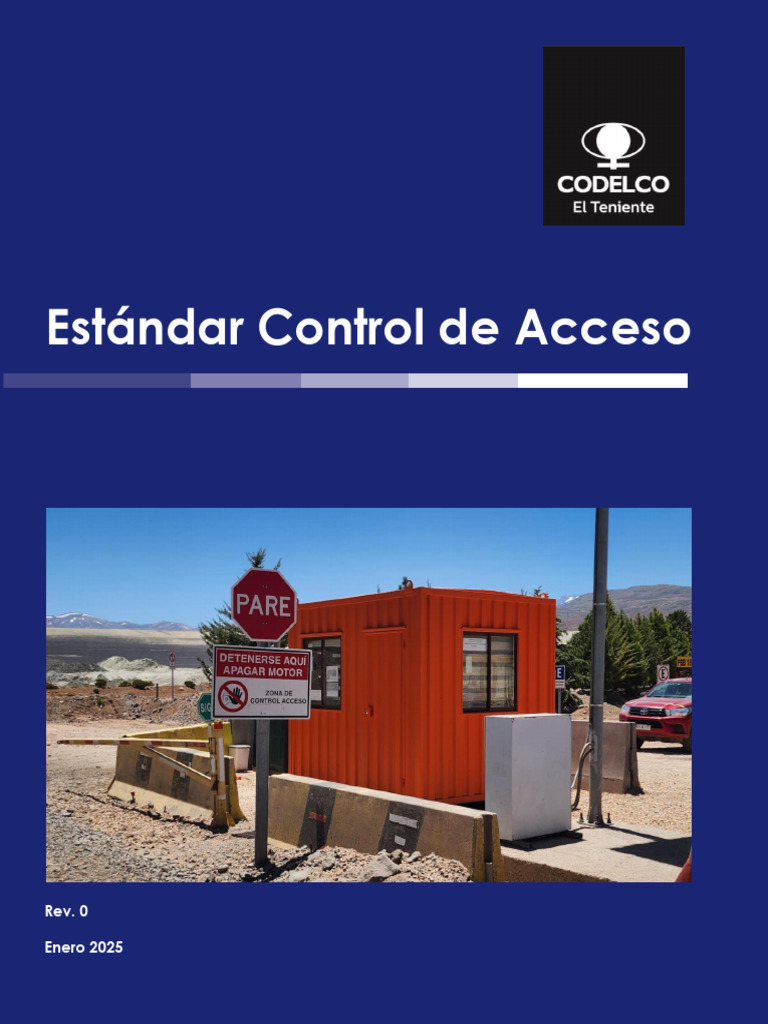 Estándar Control de Acceso Rev.0 | PDF