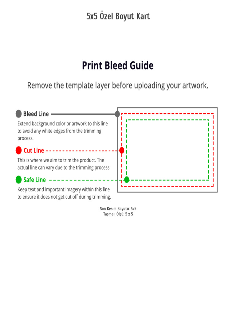 Zel Boyut Kart 5x5 | PDF