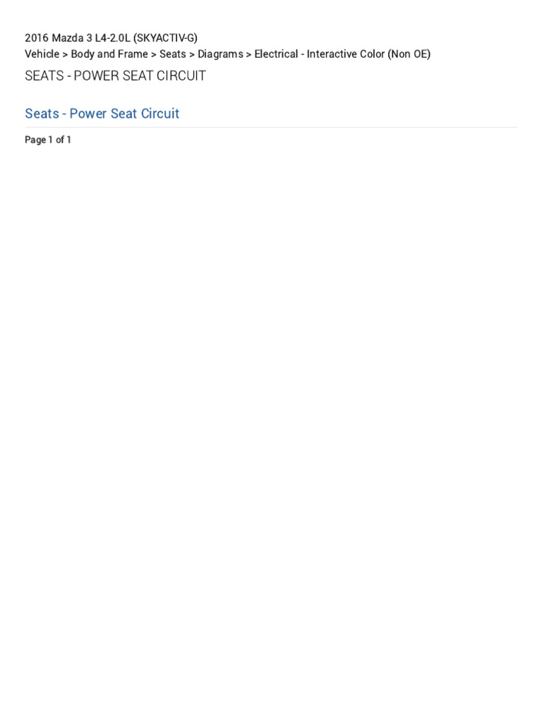 Seats - Power Seat Circuit (Seats) - ALLDATA | PDF | Wheeled Vehicles ...