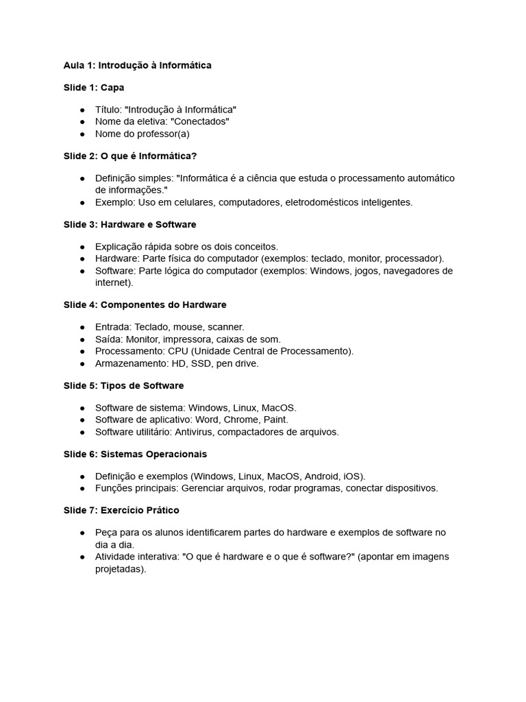 Introdução à Informática: Conceitos Básicos | PDF