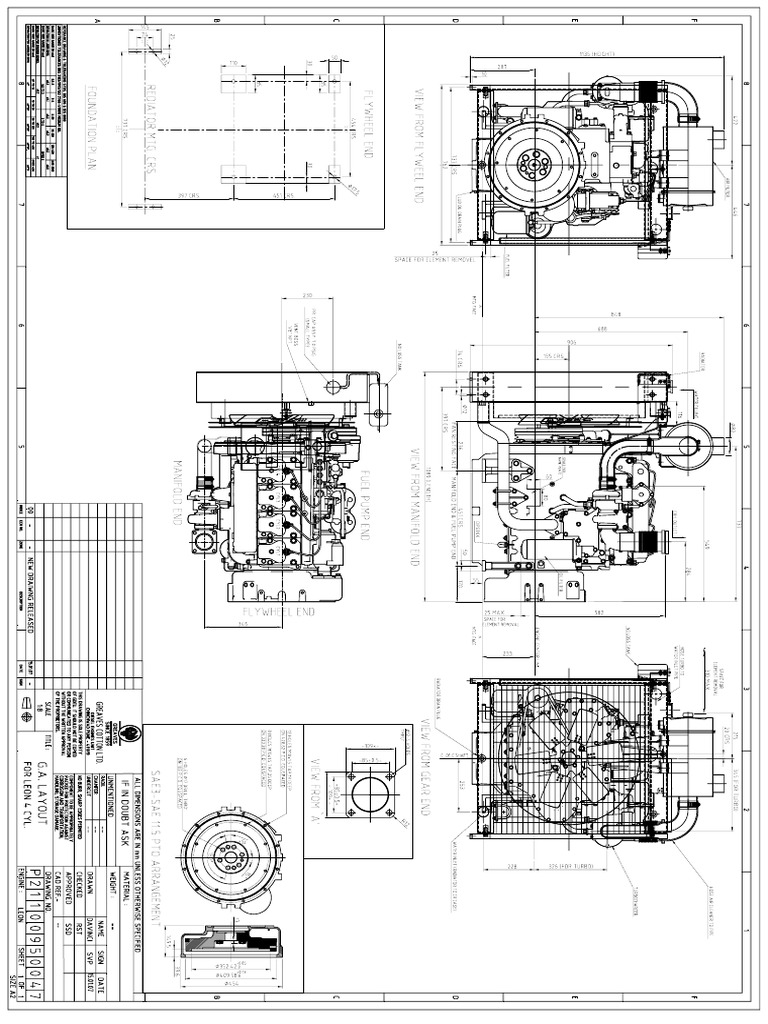 G.A Drawing 4G11 T | PDF