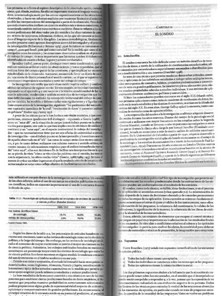 Marradi Archenti Piovani Cap. 11 - El Sondeo | PDF