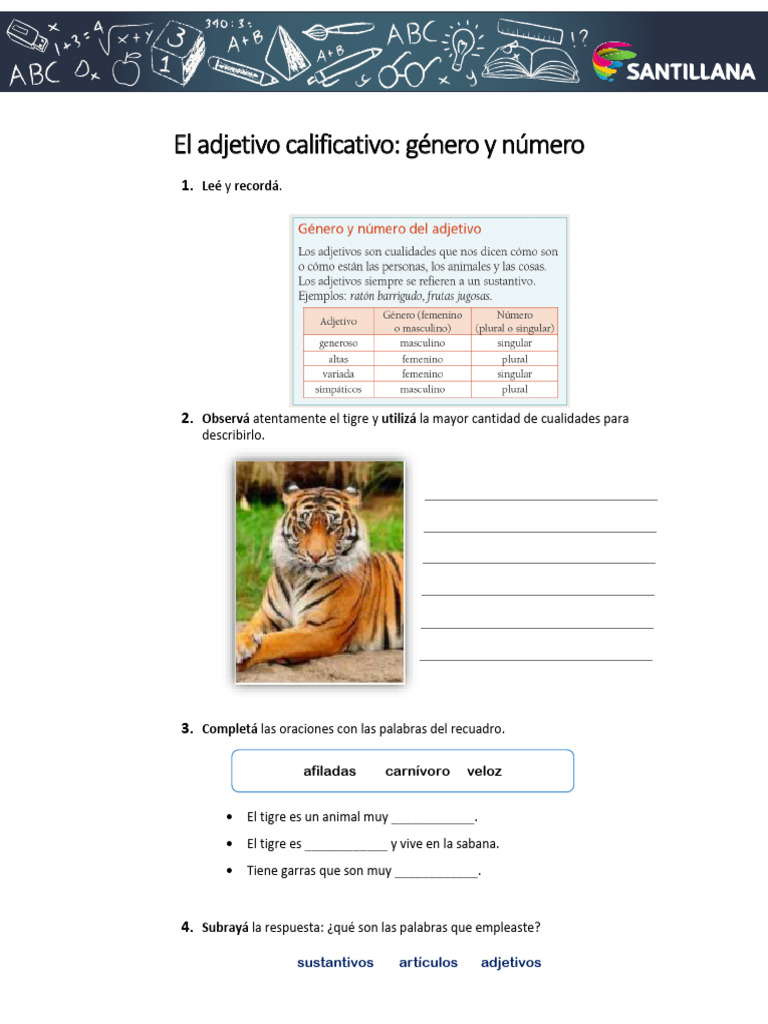 L3_adjetivo calificativo | PDF