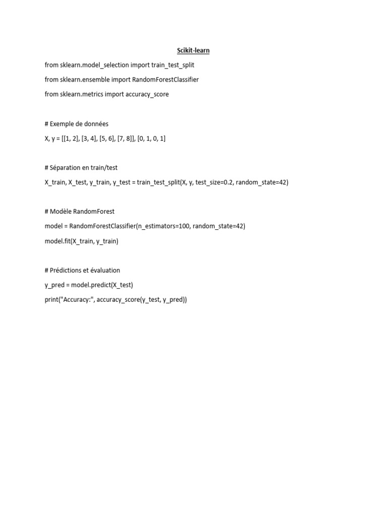 Random Forest Classification with Sklearn | PDF