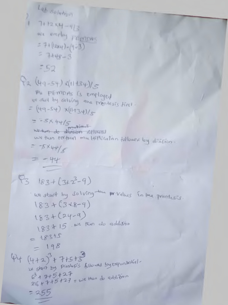 Maths Lab Assignment Solution | PDF