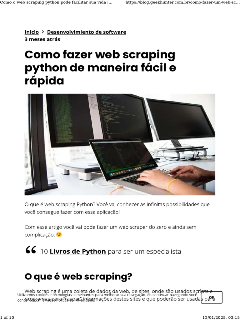 Como o web scraping python pode facilitar sua vida _ GeekBlog | PDF | Dados de computador ...