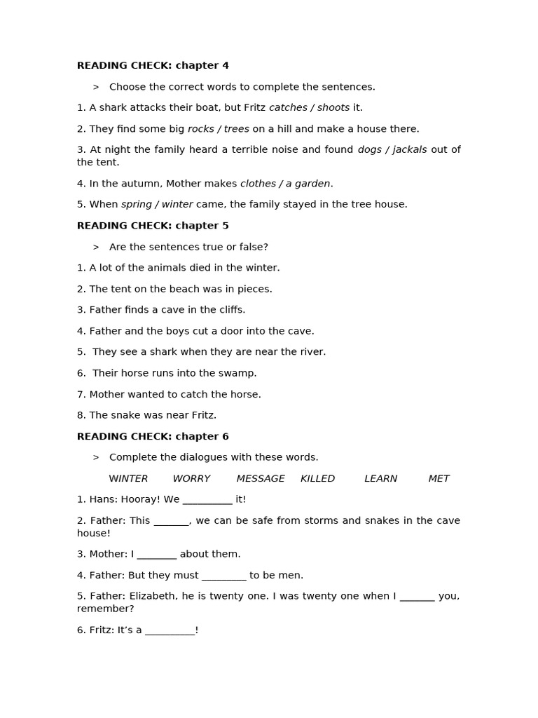 Story Activities 2 | PDF