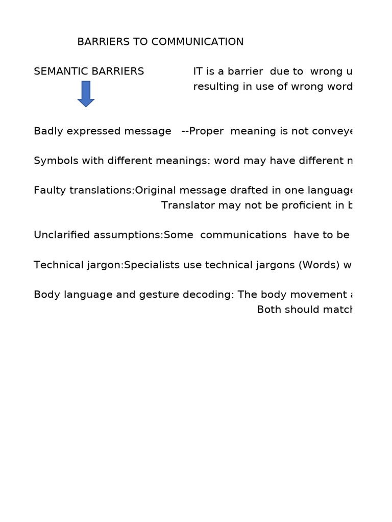 Barriers | PDF | Communication | Behavioural Sciences