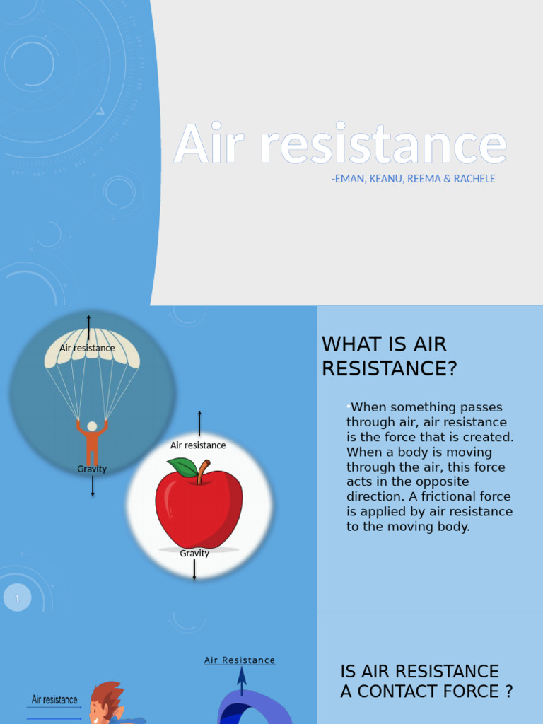 Understanding Air Resistance Forces | PDF