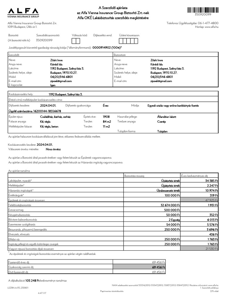 Oke Ajanlat 350920099 | PDF