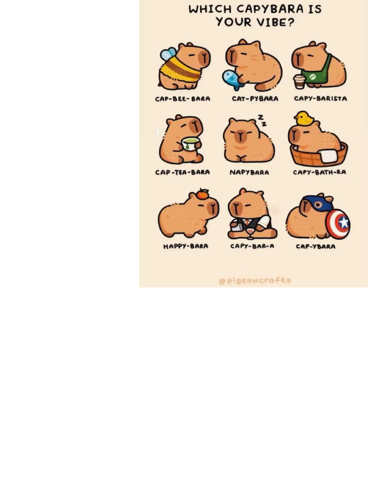 Capybara Mood | PDF