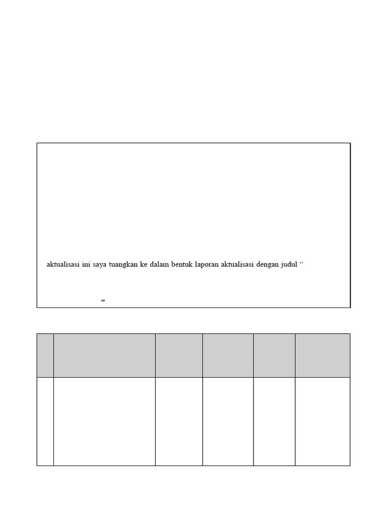 Deskripsi Lengkap Dan Tabel Produk Kegiatan - Eni Purnama | PDF