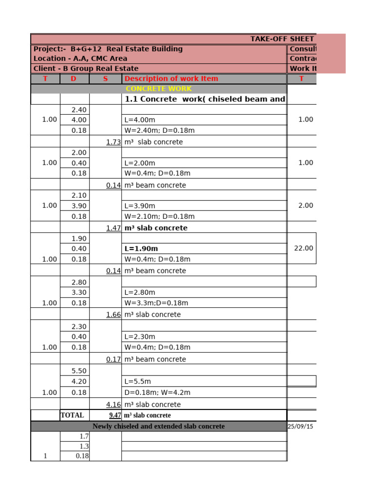 DAILY DATA RECORDING FILE | PDF | Beam (Structure) | Composite Material