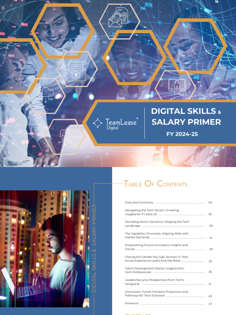 Digital Skills Salary Primer 2024-25 Teamlease | PDF | Computer ...