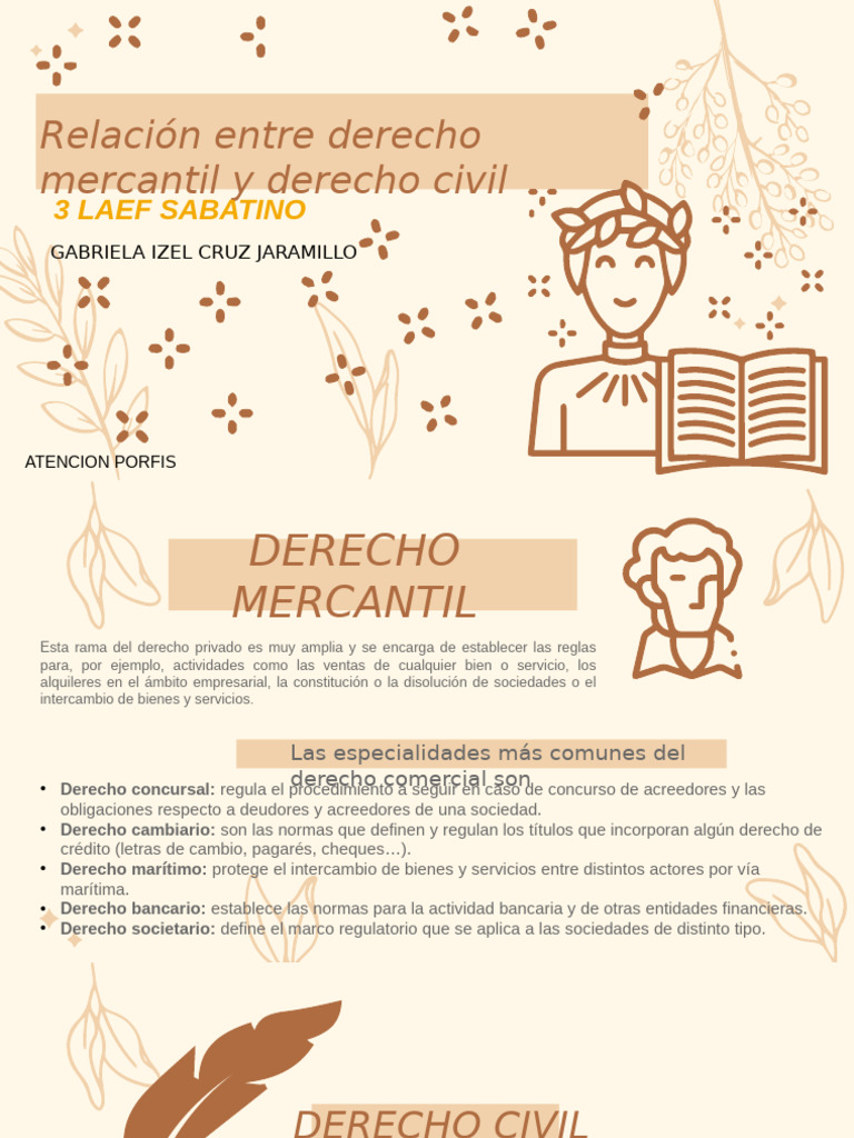 Derecho Mercantil y Derecho Civil | PDF | Derecho Civil (Common Law) | Justicia