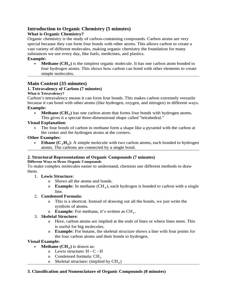 Introduction to Organic Chemistry | PDF | Alkene | Alkane