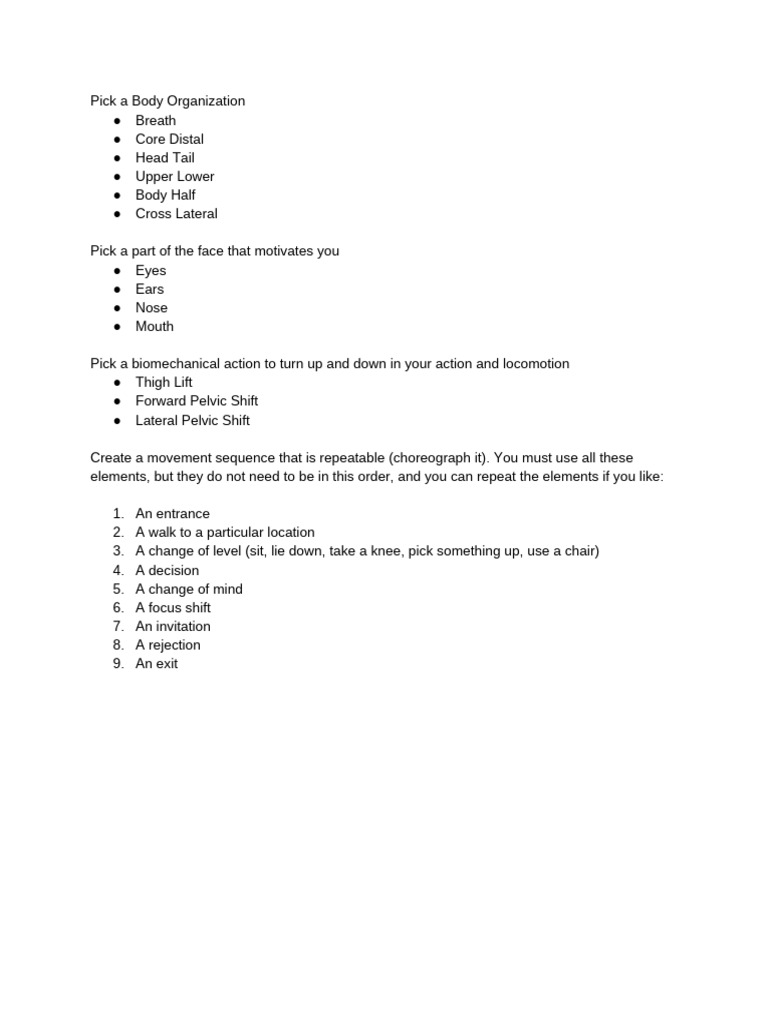 Body For Theatre | PDF