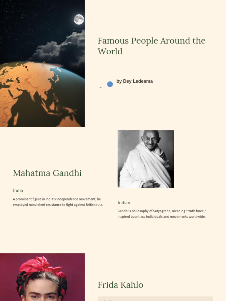 Famous People Around The World - PPTX - 20250205 - 211030 - 0000 | PDF ...